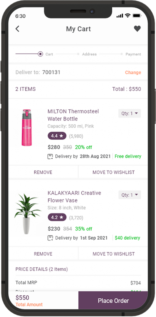 Multivendor ecommerce app development